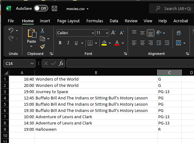 [Solved]: *In Java Only Please* 9.13 LAB: Movie show time di