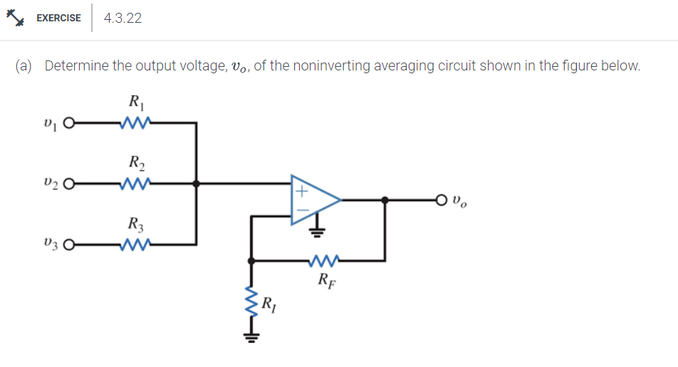 Solved (a) Determine the output voltage, vo, of the | Chegg.com