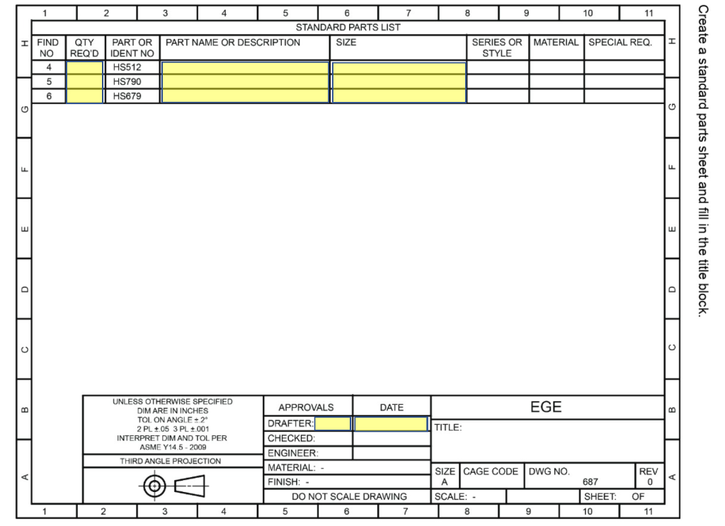 Solved Sheets of an incomplete working drawing package are | Chegg.com