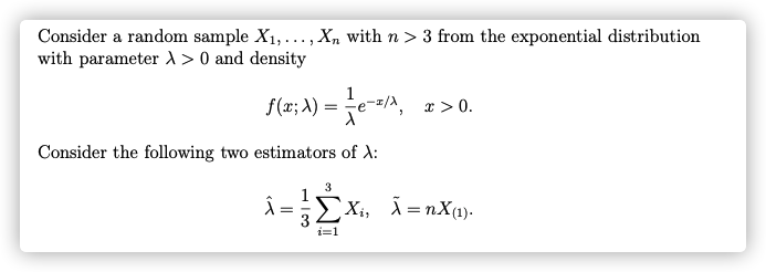 Solved Consider a random sample X1,..., Xn with n > 3 from | Chegg.com