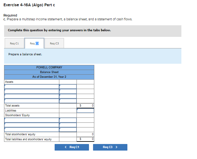 Solved Required information Exerclse 4-16A (Algo) Effect of | Chegg.com