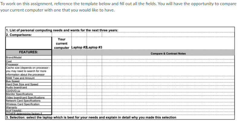 To work on this assignment, reference the template | Chegg.com