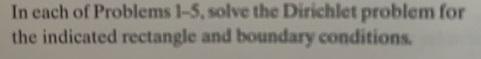 Solved In each of Problems 1-5, solve the Dirichlet problem | Chegg.com