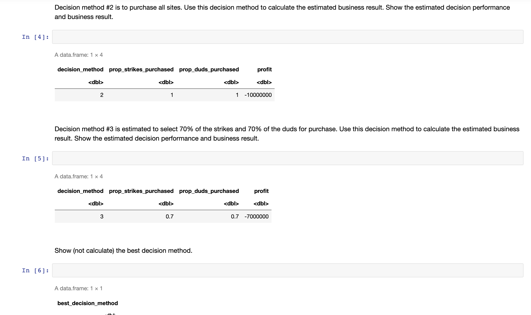 Solved create data tables for each question, code in R, | Chegg.com