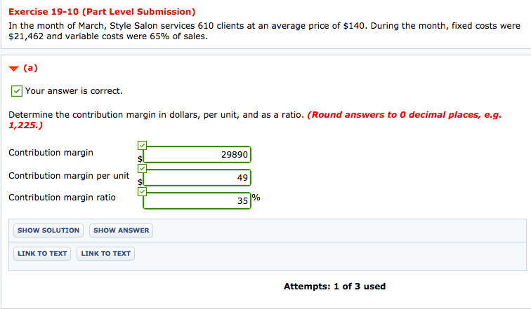 Solved Exercise 19-10 (Part Level Submission) In the month | Chegg.com