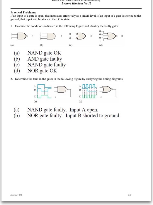 Solved Lecture Handout No 12 Practical Problems: If an input | Chegg.com