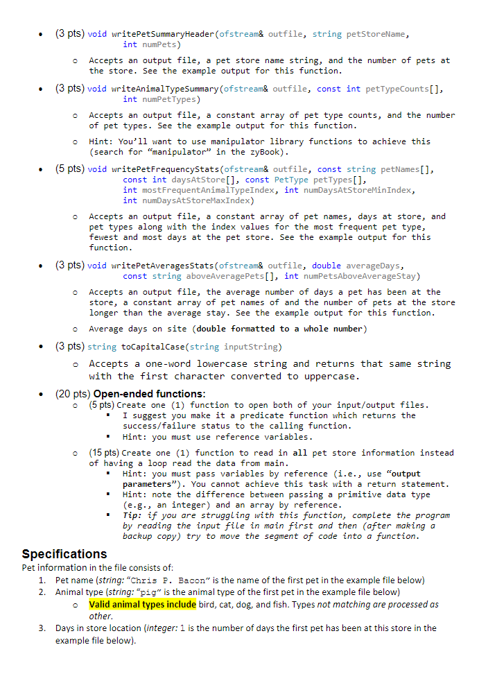 Solved USE VECTORS NOT ARRAYS!!!! USE VECTORS NOT | Chegg.com