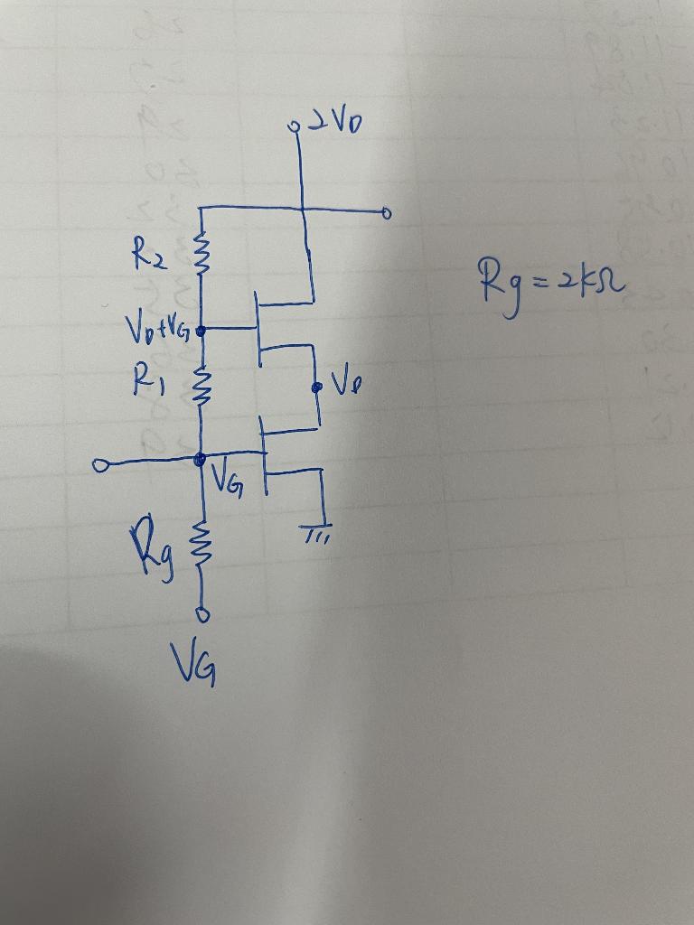 Solved Please derive the relation between R1 and R2 using VD | Chegg.com