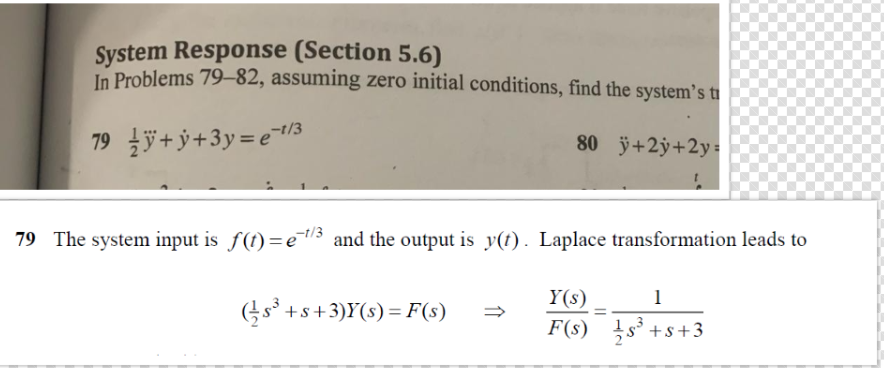 Solved Assuming zero initial conditions , find the system's | Chegg.com
