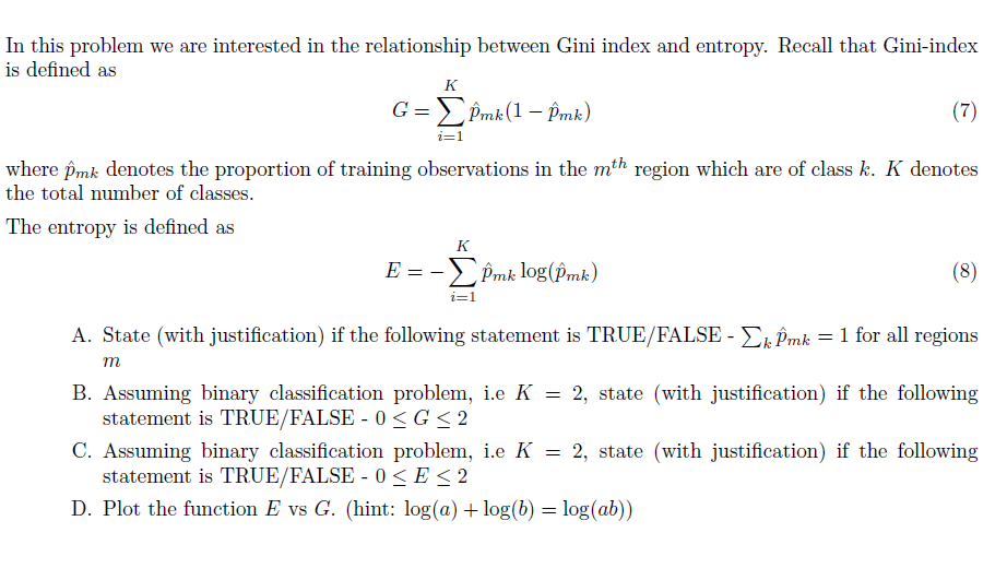 Solved In this problem we are interested in the relationship | Chegg.com
