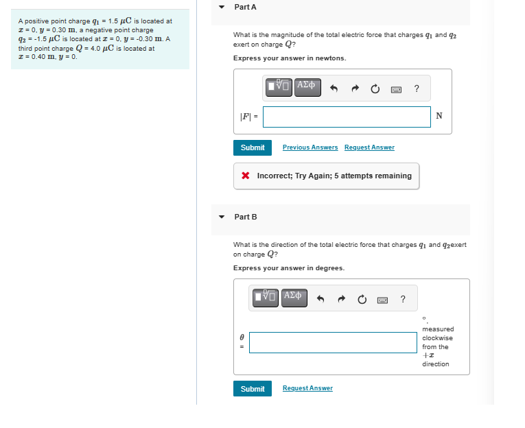 Solved A positive point charge q1=1.5μC is located at | Chegg.com