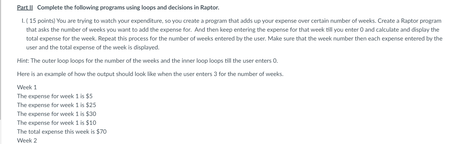 Solved Part Ii Complete The Following Programs Using Loops 
