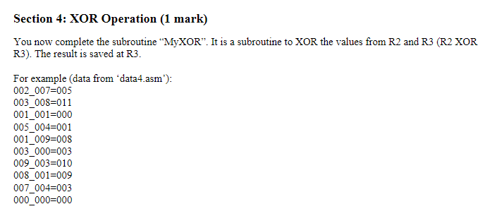 Solved A subroutine to add the volues from R2 and R3 (R2 + | Chegg.com