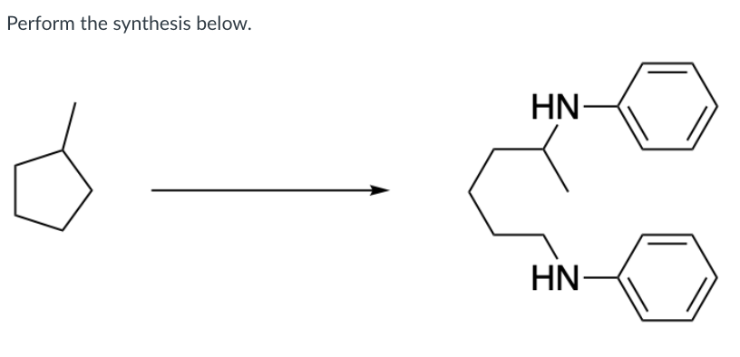 Solved Perform the synthesis below. | Chegg.com Solved Perform the synthesis below. | Chegg.com