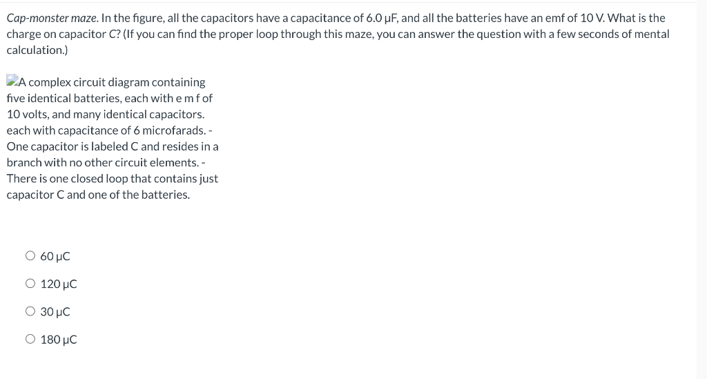 Solved Cap-monster maze. In the figure, all the capacitors | Chegg.com