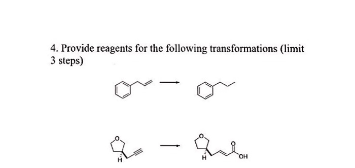 Solved Provide reagents for the following transformations | Chegg.com