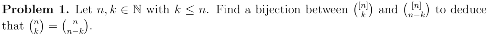 Solved Problem 1. Let n,k E N with k | Chegg.com
