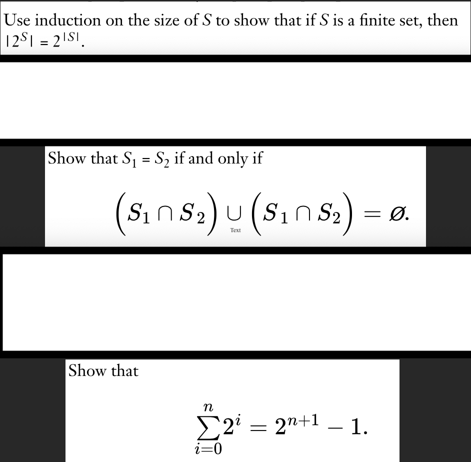 Solved Use induction on the size of S to show that if S is a | Chegg.com