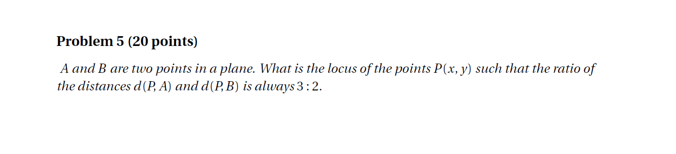 Solved Problem 5 (20 points) A and B are two points in a | Chegg.com