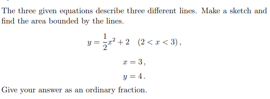 Solved The three given equations describe three different | Chegg.com