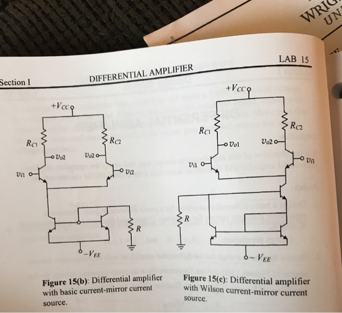 Solved Section I Discrete Devices LAB 15 DIFFERENTIAL | Chegg.com