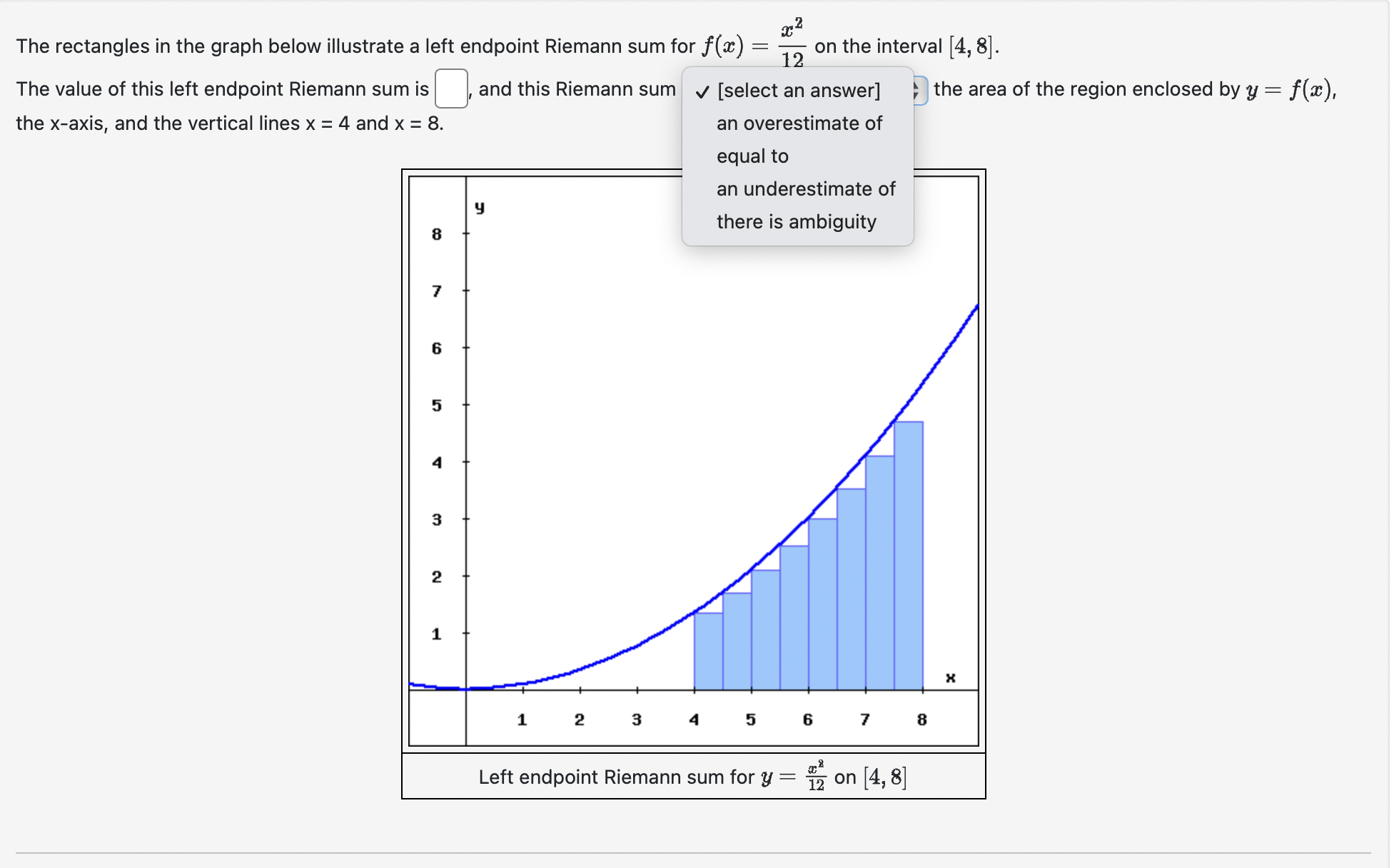 Solved The rectangles in the graph below illustrate a left | Chegg.com