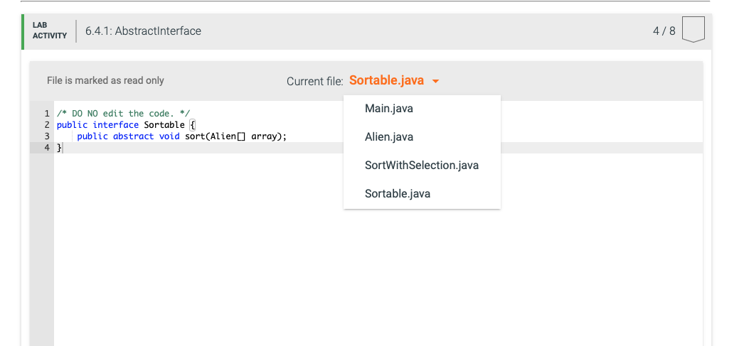 Solved 6.4 AbstractInterface Objective: • To make use of | Chegg.com