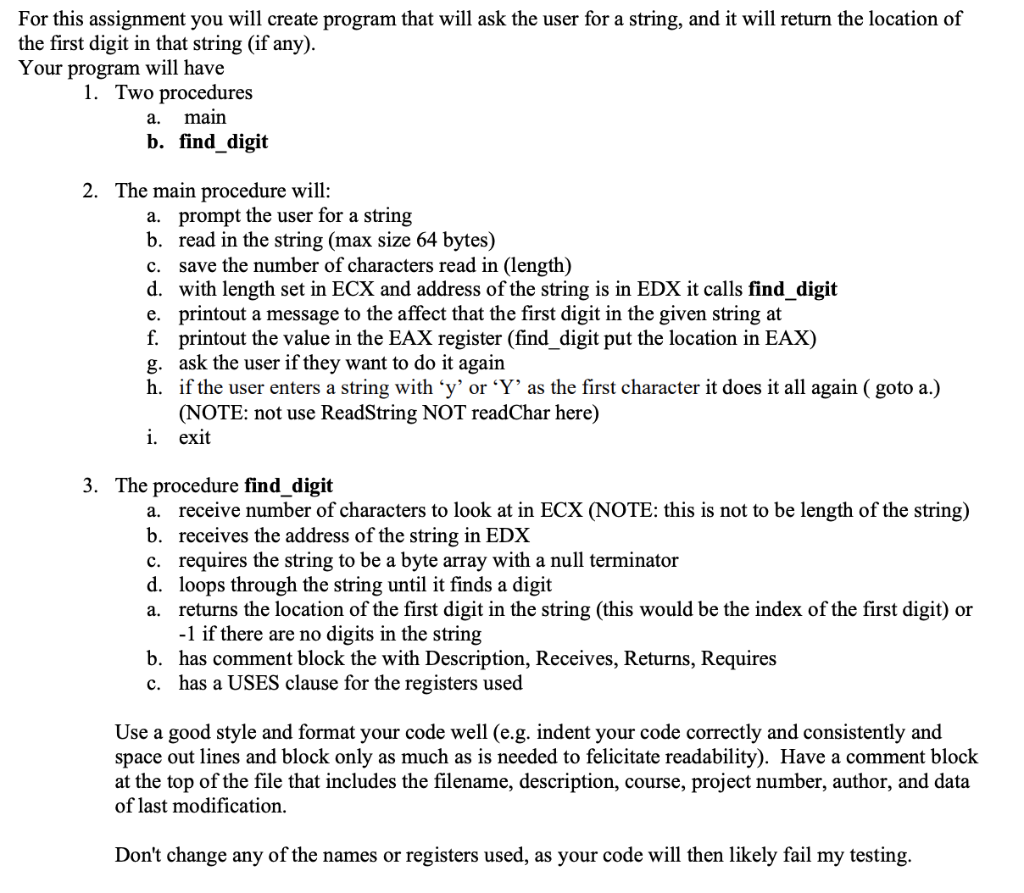 Hi! I need an urgent help with this X86 or masm ( | Chegg.com