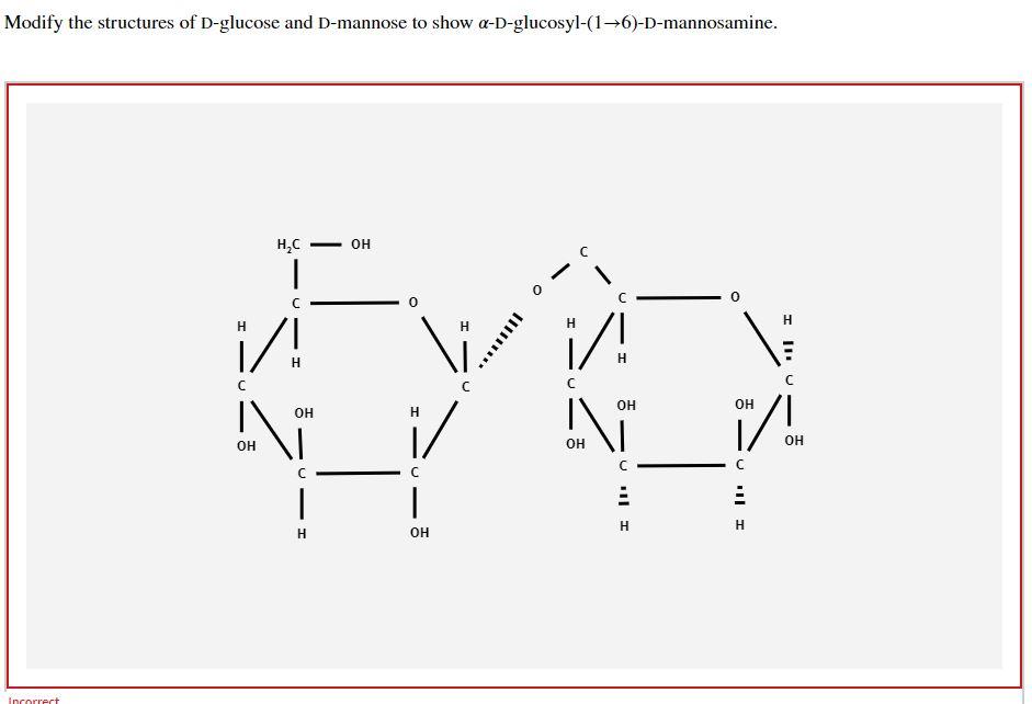 Solved Modify the structures of D-glucose and D-mannose to | Chegg.com