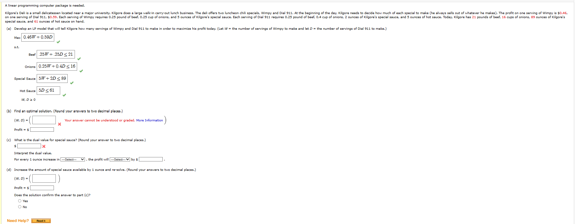 How do you program this inter solver in excel to be | Chegg.com