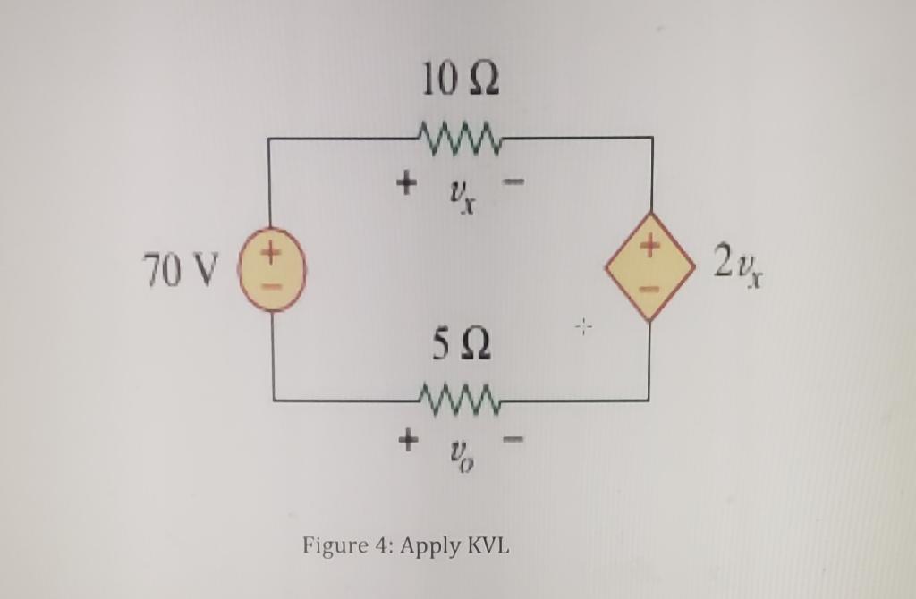 Solved Figure 4: Apply KVL | Chegg.com
