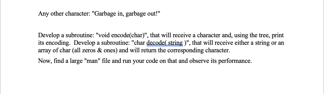 Solved Assignment: Huffman Algorithm Task one: Open a UTF-8 | Chegg.com