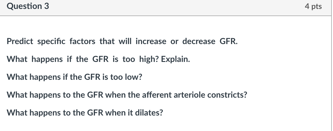 Solved Question 3 4 pts Predict specific factors that will | Chegg.com