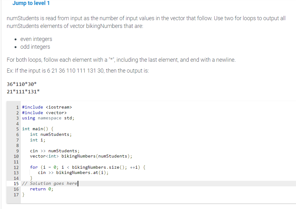 Solved Jump to level 1 numStudents is read from input as the | Chegg.com