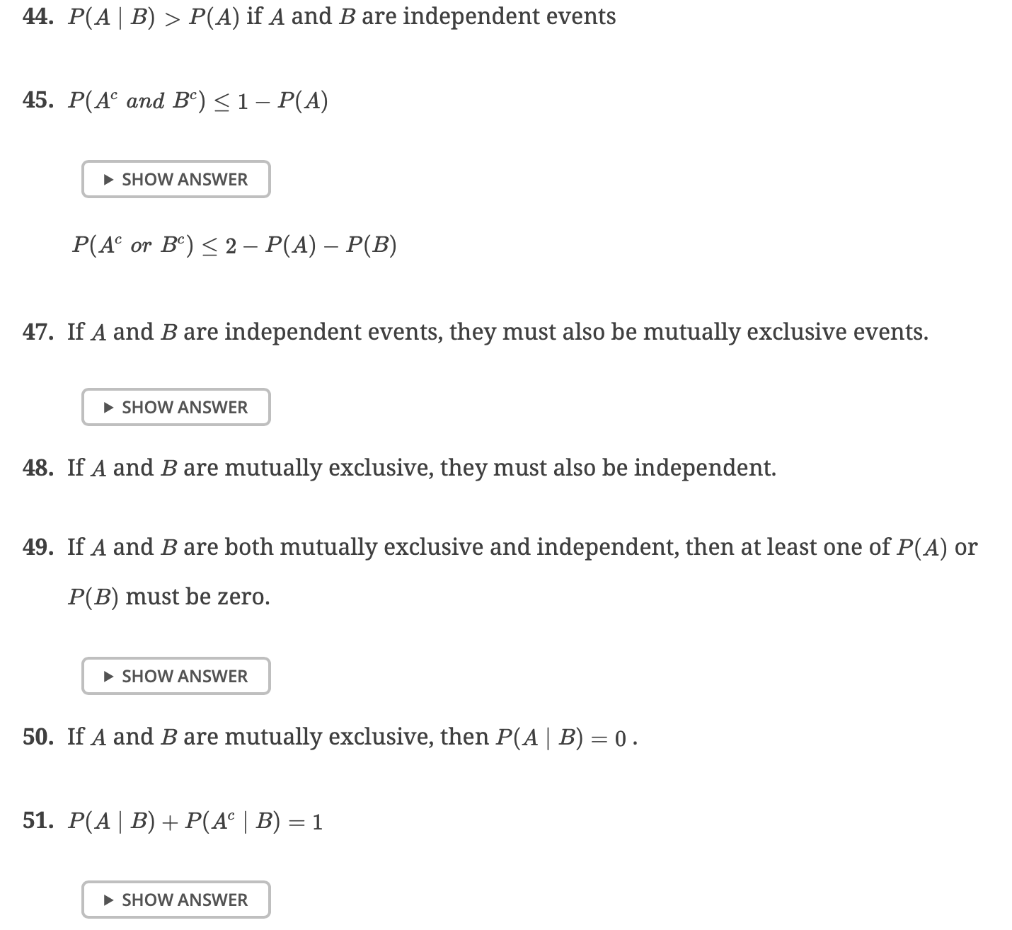Solved Brain Teasers Assume A and B are events such that | Chegg.com Solved Brain Teasers Assume A and B are events such that | Chegg.com
