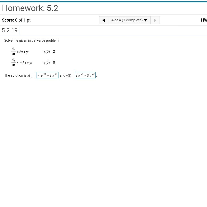 Solved Homework 5 2 Score 0 Of 1 Pt 4 Of 4 3 Complete Hw