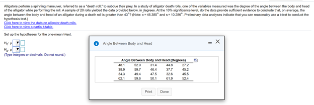 Solved Alligators perform a spinning maneuver, referred to | Chegg.com