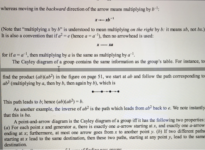 Solved G. Cayley Diagrams Every finite group may be | Chegg.com
