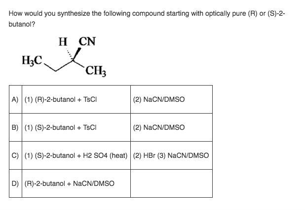 Solved How would you synthesize the following compound | Chegg.com