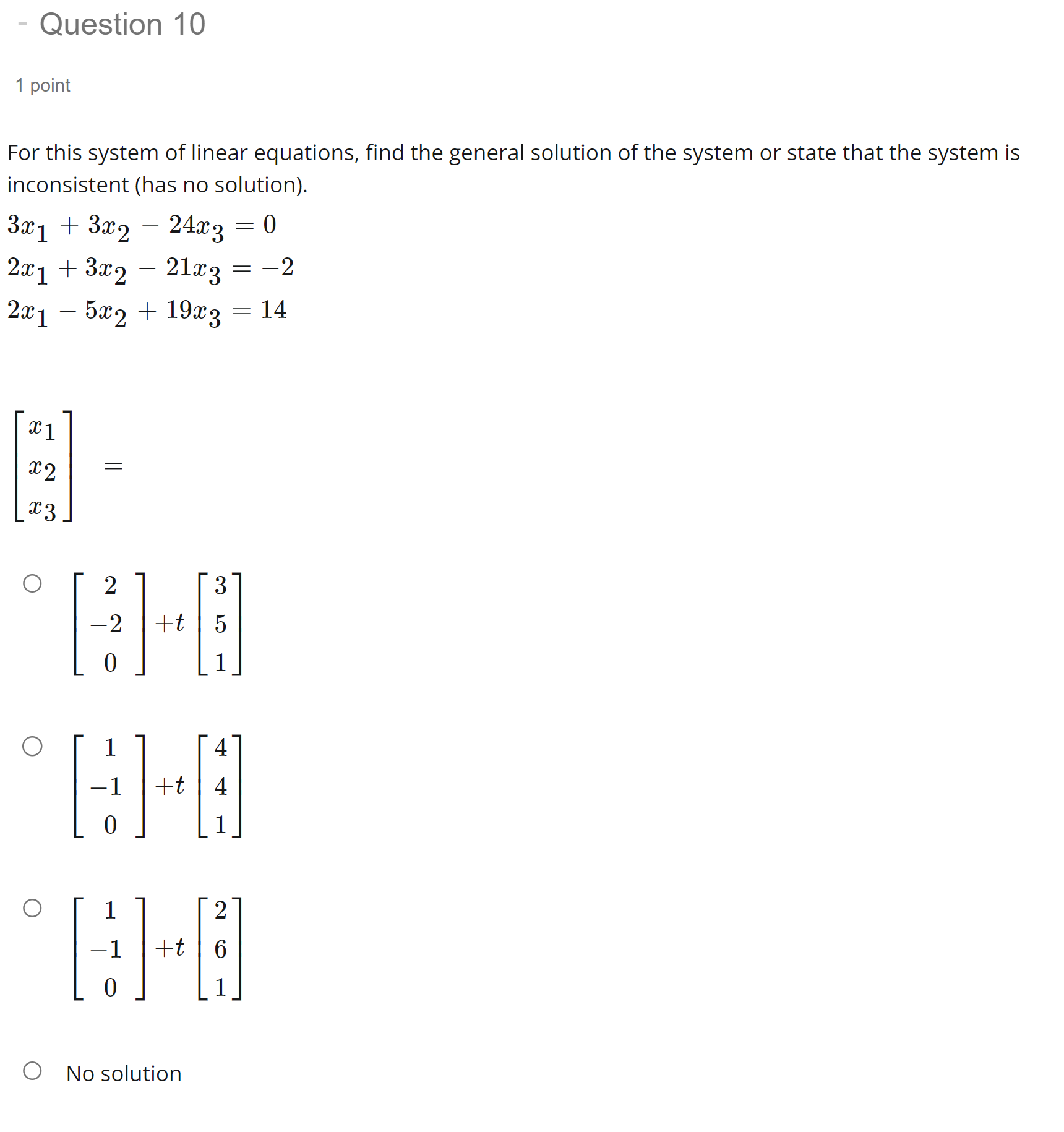 Solved For this system of linear equations, find the general | Chegg.com Solved For this system of linear equations, find the general | Chegg.com