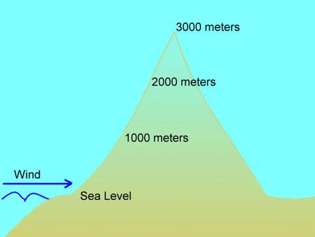 Solved Use the diagram of the mountain to answer the | Chegg.com