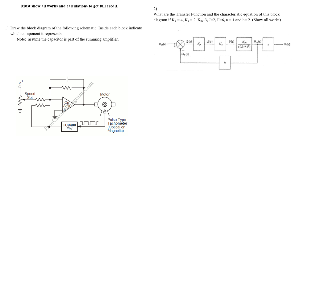 Solved Must show all works and calculations to get full | Chegg.com