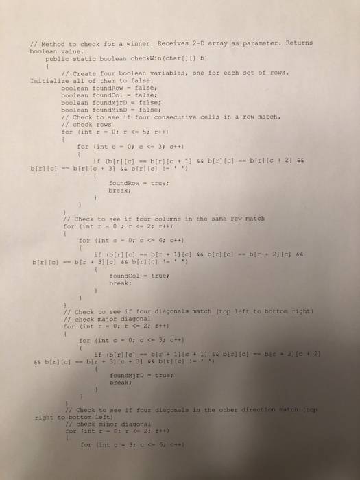 Solved In JAVA Create a 2D connect 4 game, using the | Chegg.com