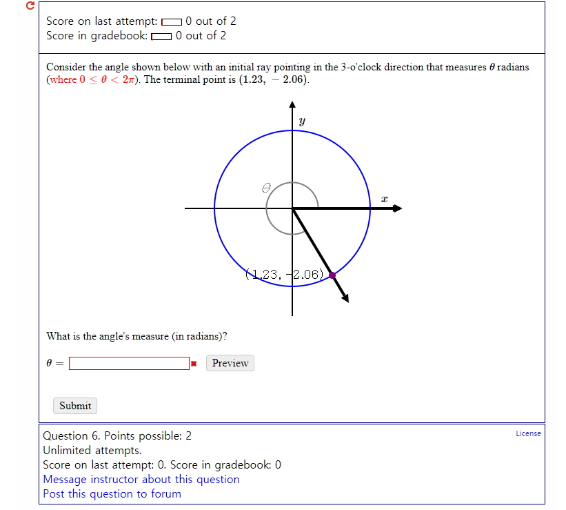Solved c Score on last attempt: Score in gradebook: 0 out of | Chegg.com