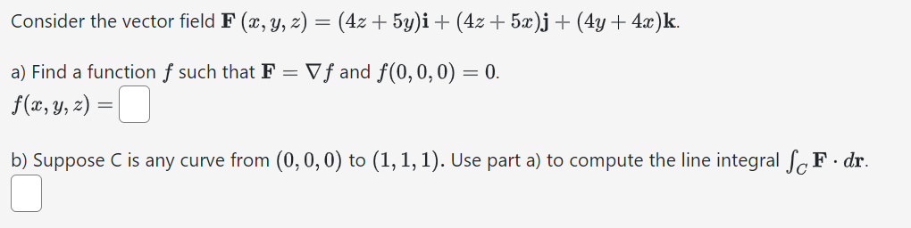 Solved Consider the vector field | Chegg.com
