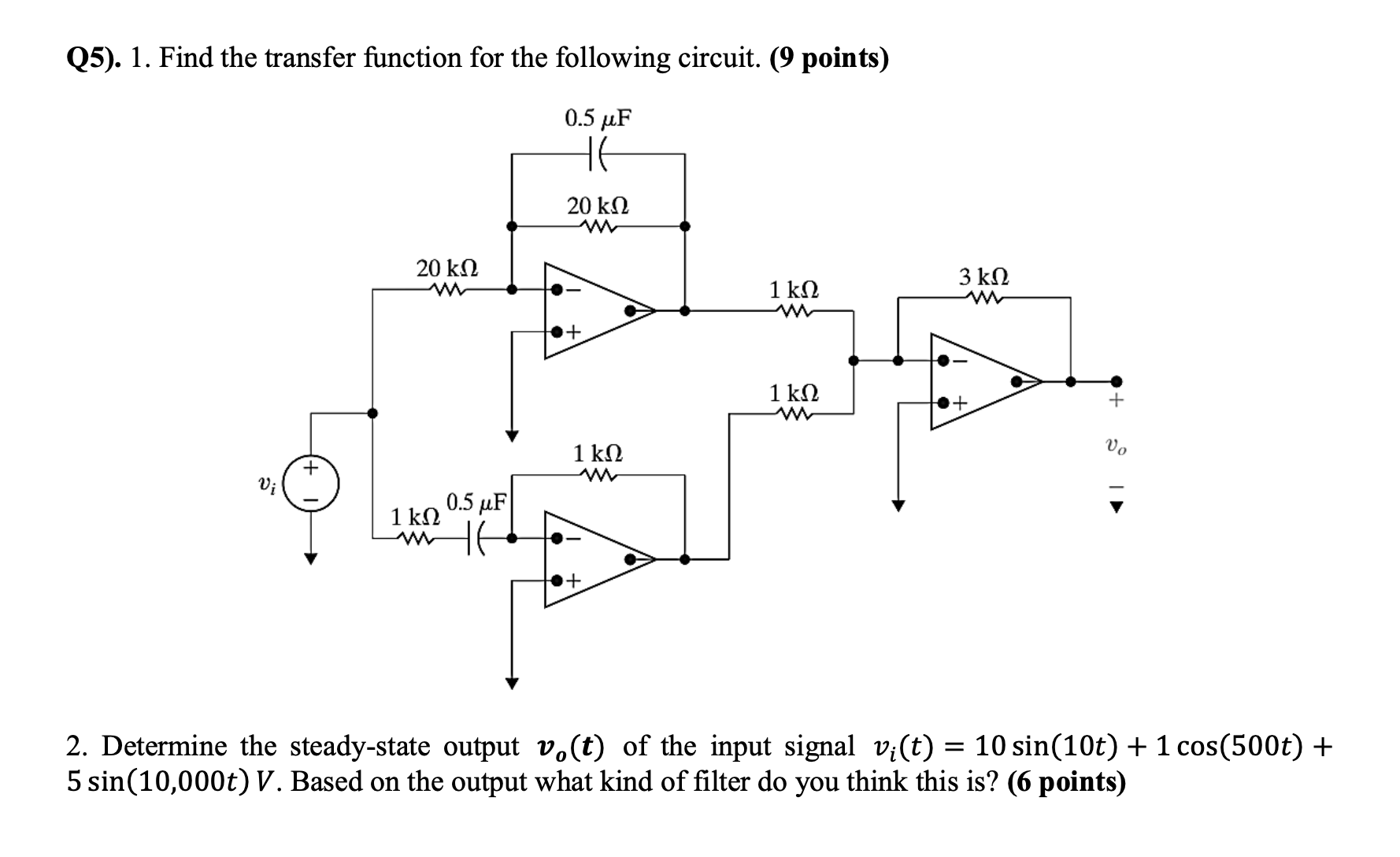 Solved code class="asciimath">Q5v_(o)(t) ﻿of the input | Chegg.com
