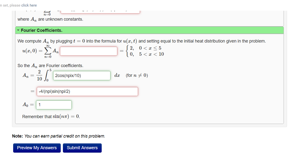 Solved (1 point) In your answers below, for the variable | Chegg.com