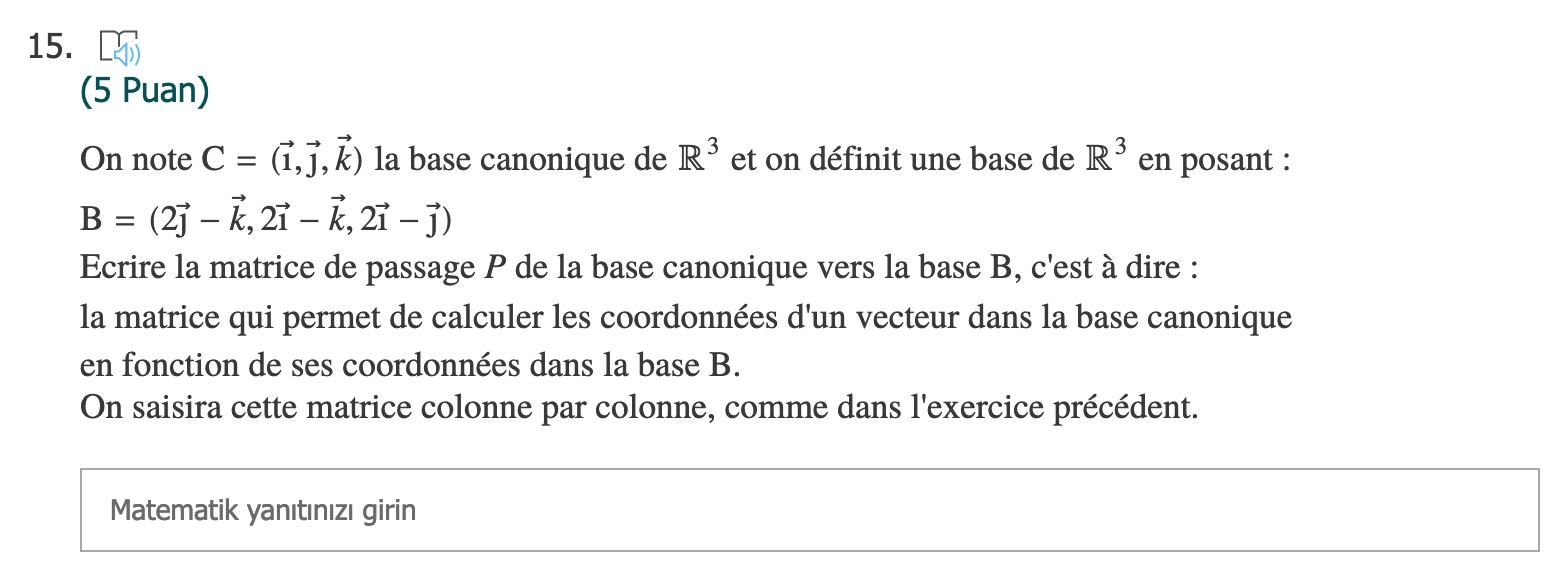 Solved A- We note C=(ı, j, k) a canonical basis of R^3 and | Chegg.com