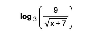 Solved log3(9x+72) | Chegg.com