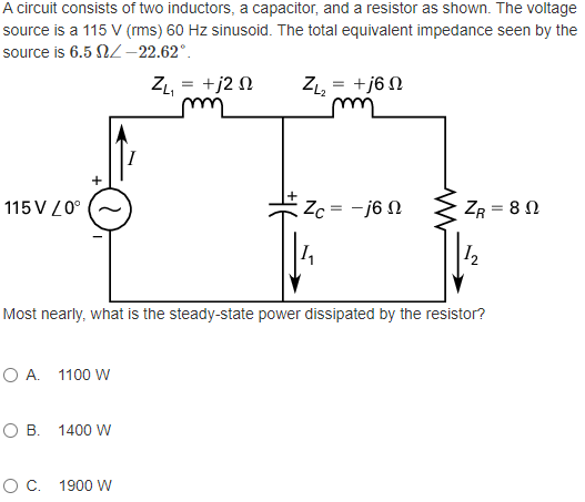 Solved A circuit consists of two inductors, a capacitor, and | Chegg.com